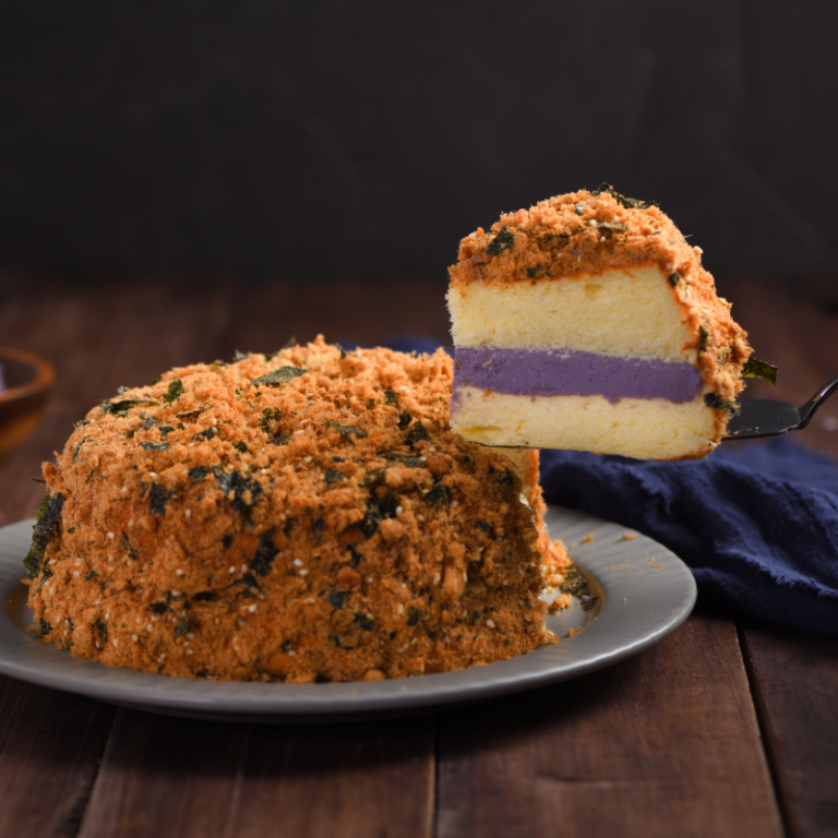 Pork Floss & Taro Bliss Sponge Cake - 春上布丁蛋糕